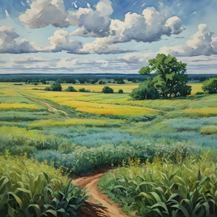 Cornhusker Prairie - Paw's Arts - Digital Art & AI, Places & Travel ...