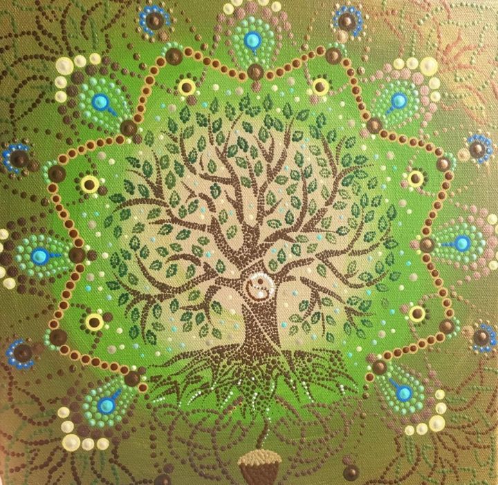 Yin Yang Tree - Wanda’s Art Works - Paintings & Prints, Flowers, Plants ...