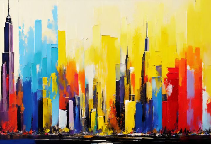 Abstract Skyscrapers - Mantra Seeds - Digital Art & AI, Buildings ...