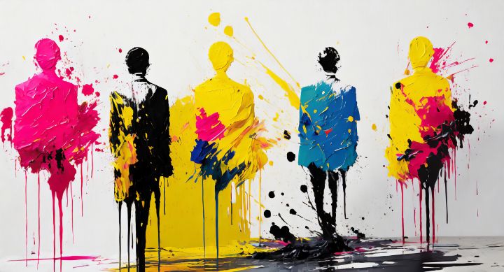 Paint Silhouettes - Mantra Seeds - Digital Art & AI, People & Figures ...