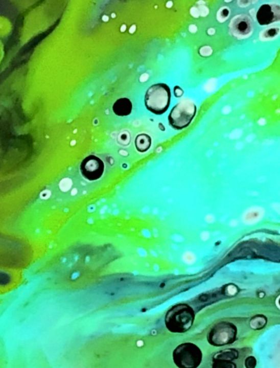 Aqua and Green Abstract - BJG Abstract Arts - Digital Art & AI ...