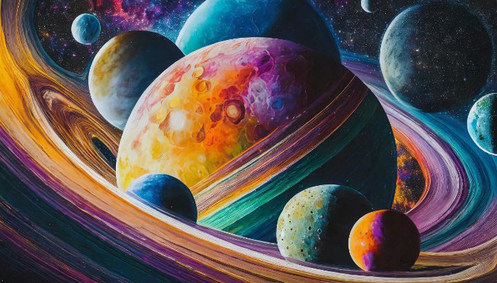 Planets in orbit - Art by Fiery Tigress - Drawings & Illustration ...