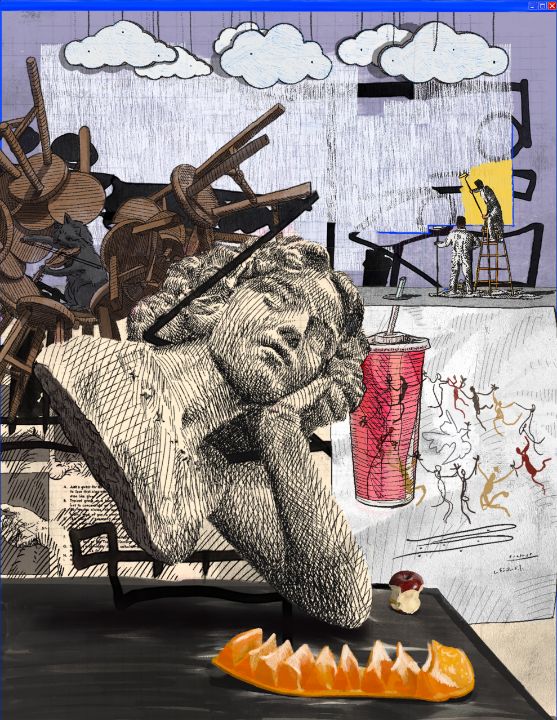 Daydreaming - throwrocksatjames - Digital Art & AI, Abstract, Man-made ...