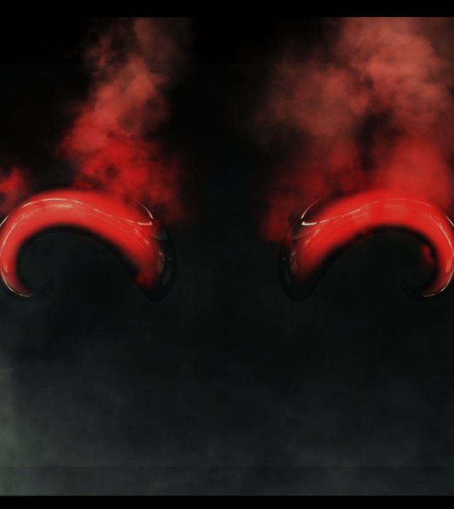 Red Smoke Horns - Demmygr - Digital Art & AI, Fantasy & Mythology ...