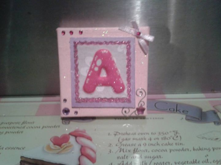 Handmade Miniature Lettered Canvas - Pretty Unique Art - Crafts & Other ...
