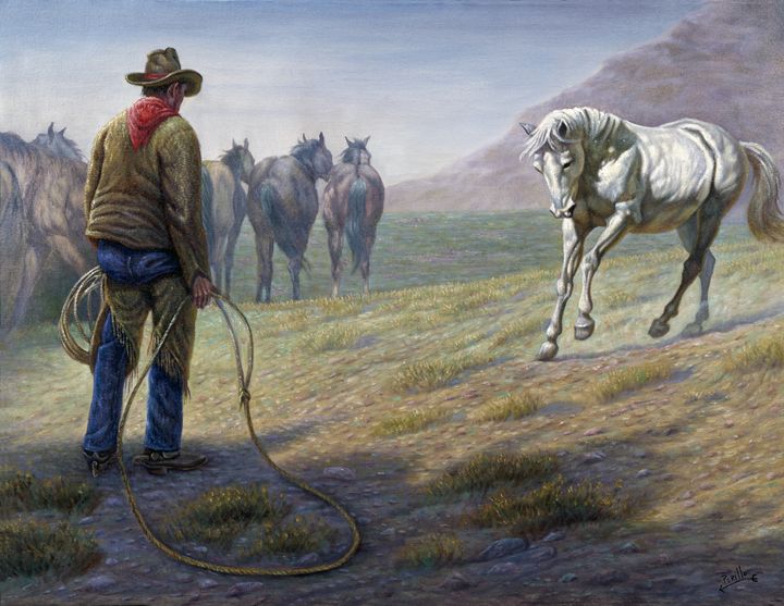 The Standoff - Gregory Perillo - Paintings & Prints, Animals, Birds ...