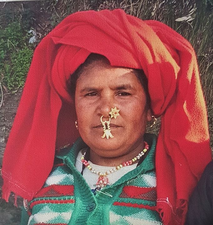 Woman in Shimla India, close-up face - Framless Art by Petal ...