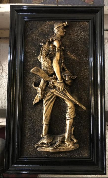 Black Frame African Hunter - Ferichi Gallery - Sculptures & Carvings ...