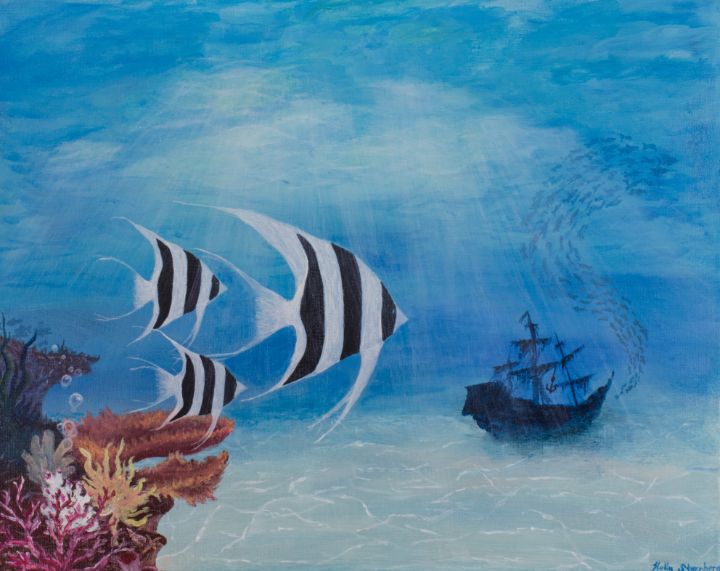 Under the Ocean - Holly Sternberg Paintings - Paintings & Prints ...
