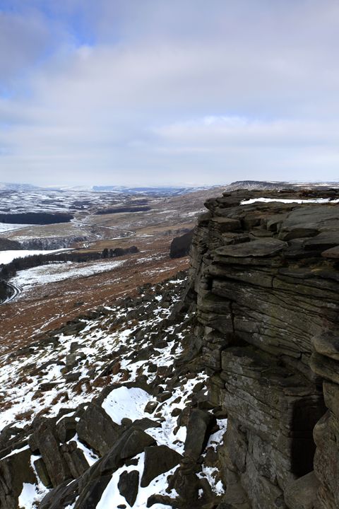 Wintertime Stanage Edge Derbyshire - Dave Porter Landscape Photography ...