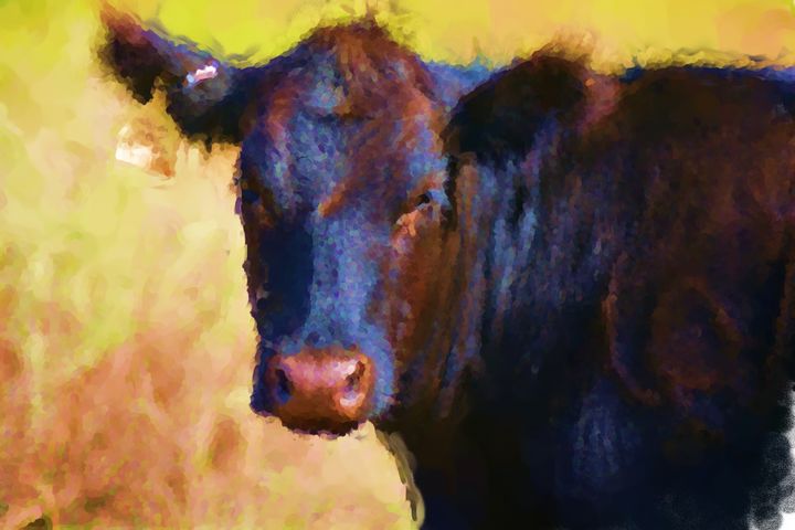 Ms. Moo - Diana Penn Art - Digital Art & AI, Animals, Birds, & Fish ...
