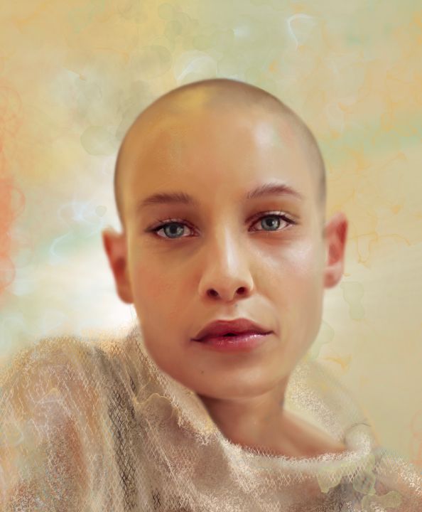 Light - Bo Kwon - Digital Art, People & Figures, Portraits, Female - ArtPal
