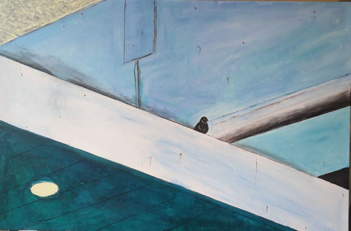 Unauthorized passenger - Mark Frey - Paintings & Prints, Animals, Birds ...