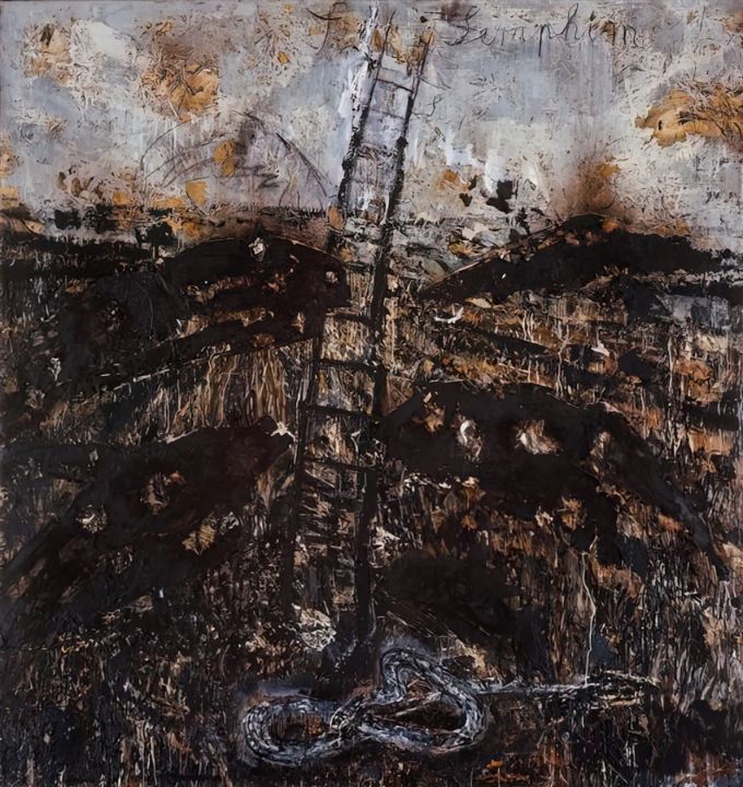 SERAPHIM 1984 - Anselm Kiefer - Paintings & Prints, Ethnic, Cultural, & Tribal, German - ArtPal