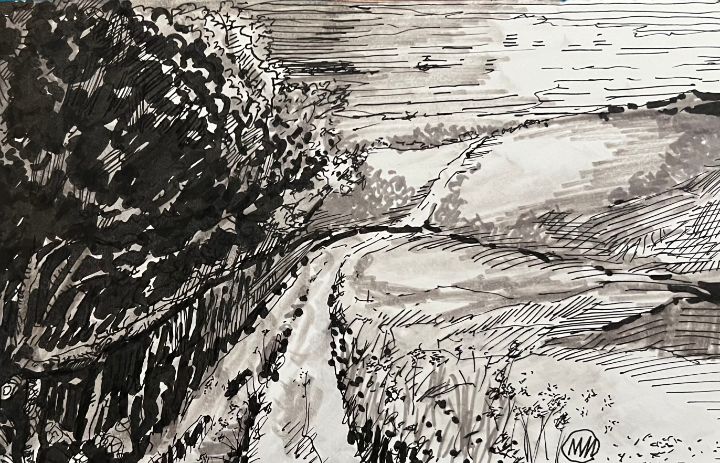 Treelined Dirt Road in Kansas - Michael Anthony Milton Gallery ...