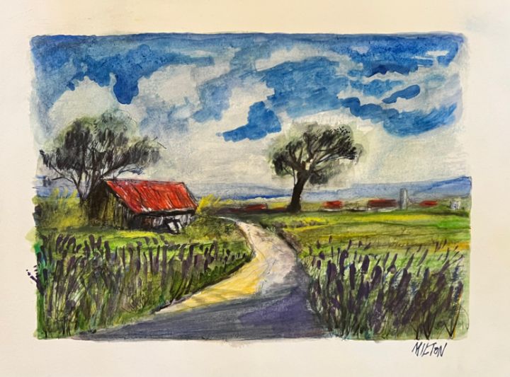 Spring Pasture with Lavender - Michael Anthony Milton Gallery ...