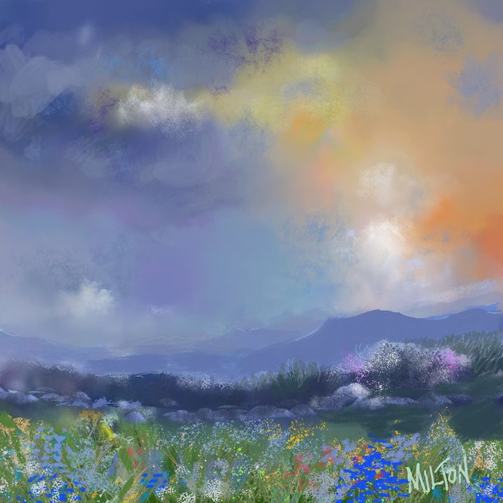 Spring Meadow in the Blue Ridge Moun - Michael Anthony Milton Gallery ...