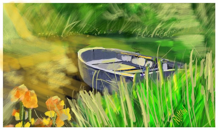 Light on the Pond - Michael Anthony Milton Gallery - Paintings & Prints ...