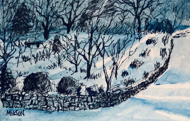 Milton Mountain Manor—Snowy Entrance - Michael Anthony Milton Gallery ...