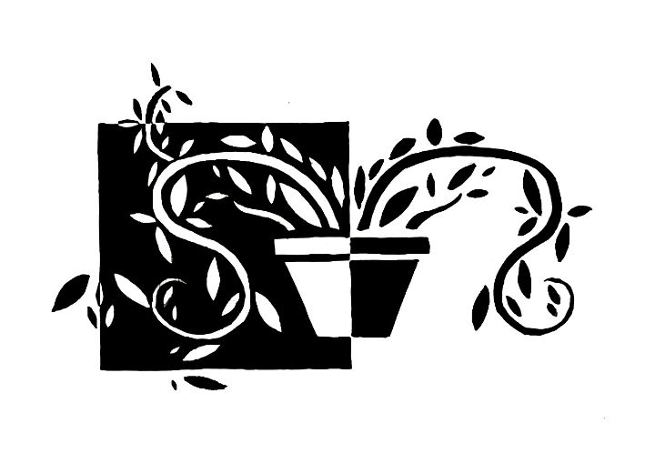 Pothos Plant Notan - Art by Ada - Drawings & Illustration, Flowers ...