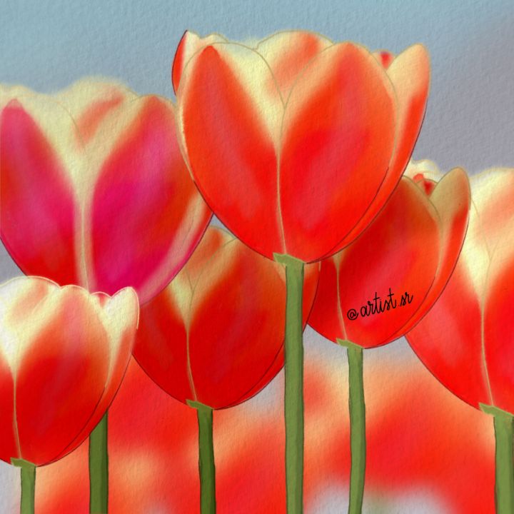 Tulip - artist.sr - Drawings & Illustration, Flowers, Plants, & Trees ...