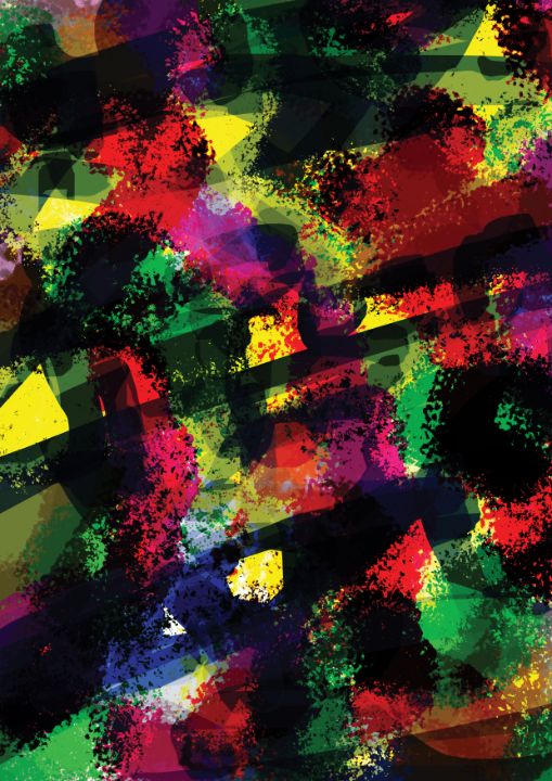 Red Rush - Marie Saumya - Digital Art & AI, Abstract, Color - ArtPal