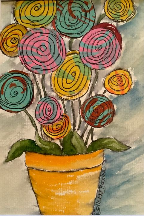 Whimsical Blooms IV - Colleen Baxter, Artist - Paintings & Prints ...