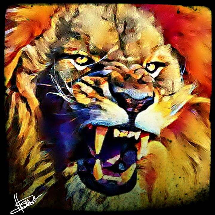 Snarling Lion Drawing Snarling Lion Drawing