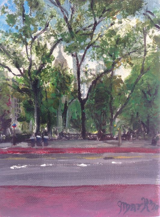 SOLD!Cityscape Study (Mini Painting) - Mark Paintings - Paintings ...