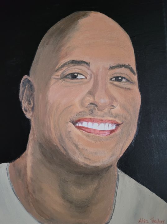 Celebrities collection: The Rock - Alex's Gallery - Paintings & Prints ...
