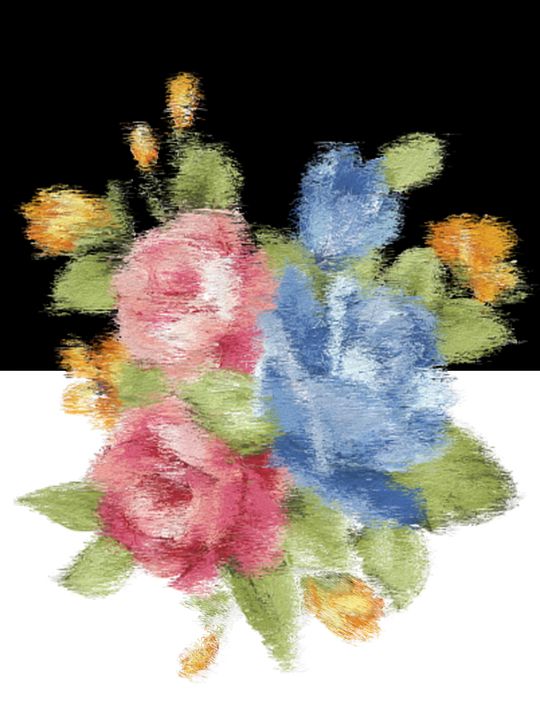 Bold Flowers - Blushing Meadow - Paintings & Prints, Flowers, Plants ...