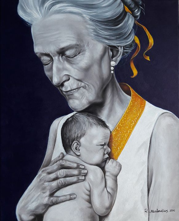 Old Lady - Surrealism - Paintings & Prints, People & Figures, Portraits ...