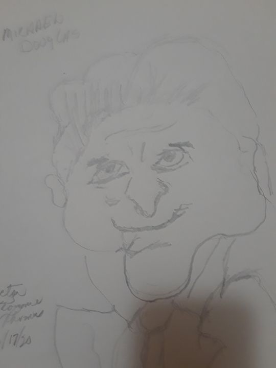 MICHAEL DOUGLAS caricature - BEYOND THE OUTER LIMITS EXQUISITE ART ...