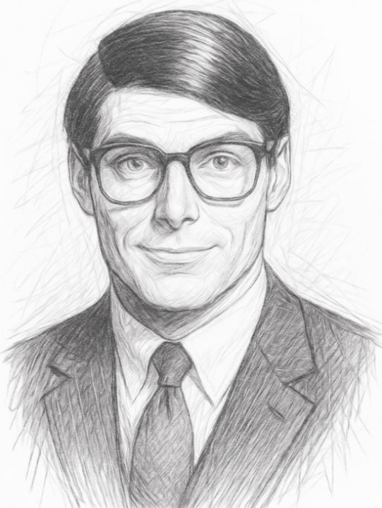 Christopher Reeve as Clark Kent - Leon Woods - Drawings & Illustration ...