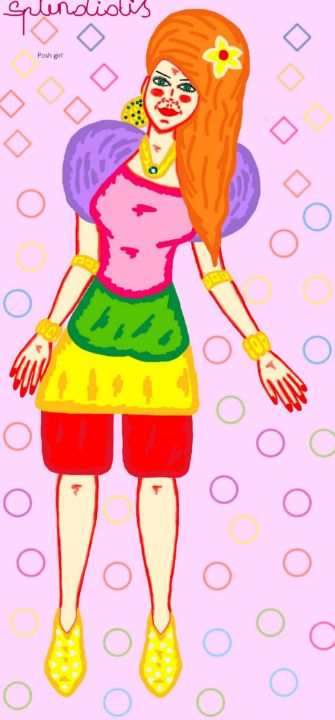 posh girl - Splendidis art - Paintings & Prints, People & Figures ...