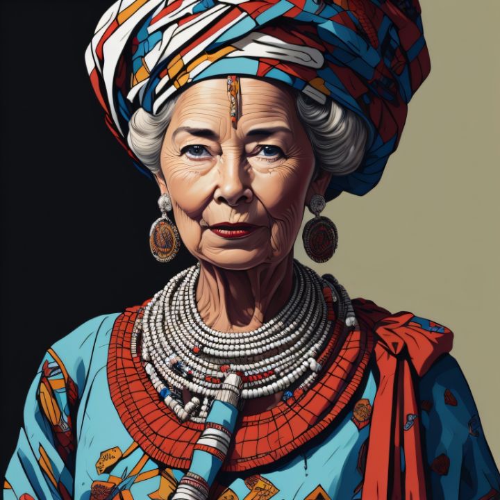 European lady in Africa - Wachira G - Digital Art, People & Figures ...