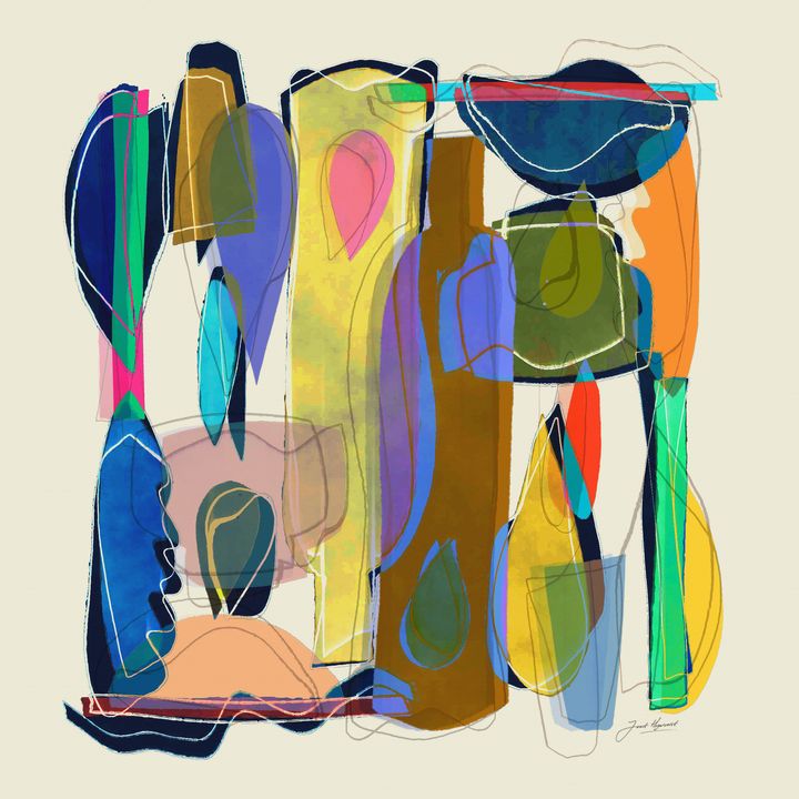 Cut out abstract compisition I - Joost Hogervorst - Paintings & Prints ...