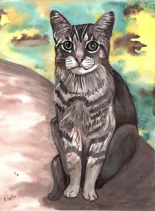 best tabby Oliver - Nancy Austin Art - Paintings & Prints, Animals ...