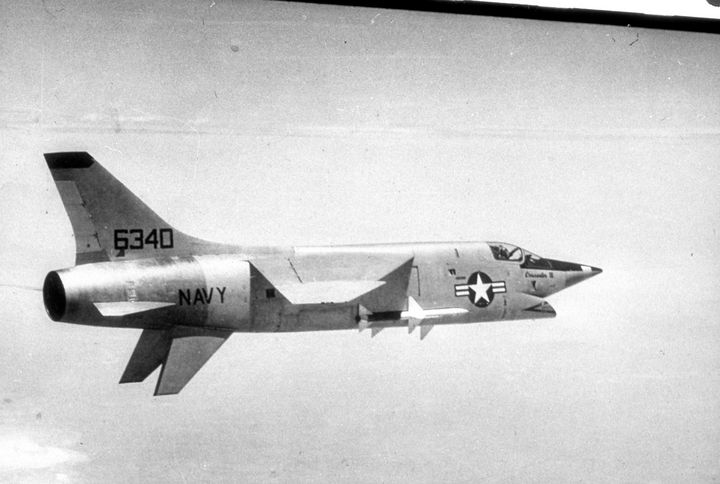 2074 F8U-3 CRUSADER USN FIGHTER - MILITARY PHOTO PRINTS UK ...