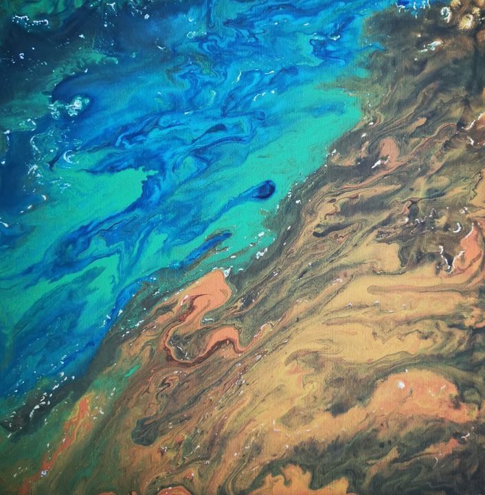 Resurrection of the Earth - Ines - Paintings & Prints, Abstract, Color ...