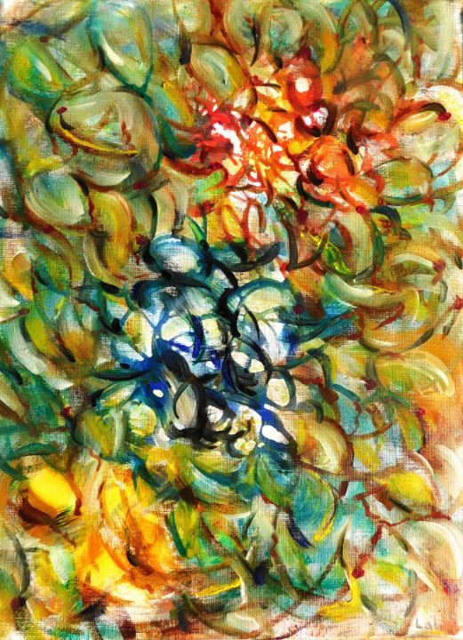 Gardens - nalan's paintings - Paintings & Prints, Abstract, Color - ArtPal