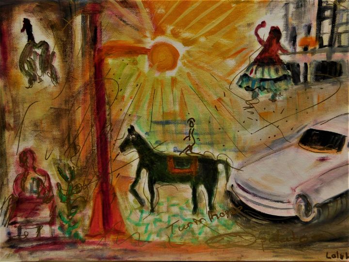 Turin Horse - nalan's paintings - Paintings & Prints, Abstract, Color ...