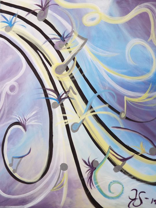 Abstract Music - Step into the Music - Paintings & Prints, Abstract ...